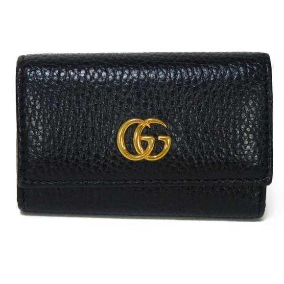Gucci | Bags | Gucci Unisex Leather Key Ring With Iconic Design In ...